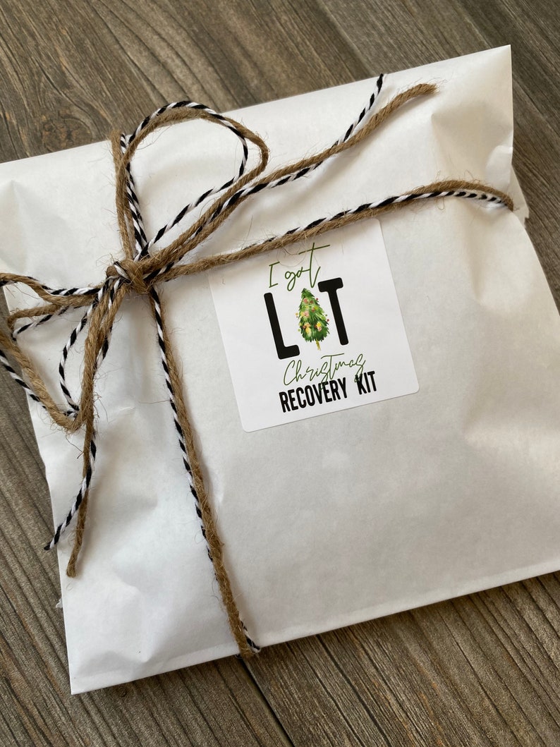Christmas Recovery Kit Christmas Hangover Sticker Holiday - Etsy