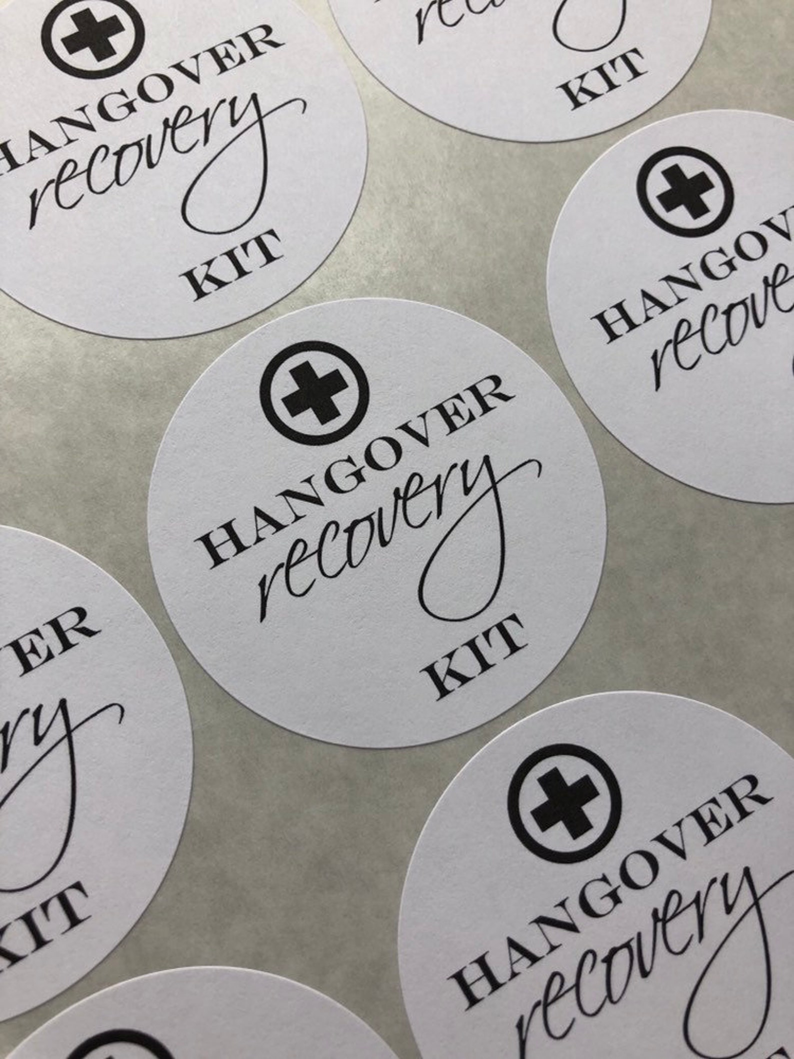 Hangover Kit Sticker Wedding Hangover Sticker Wedding - Etsy