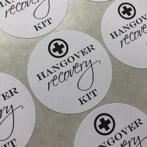 Hangover Kit Sticker, Wedding Hangover Sticker, Wedding Hangover ...