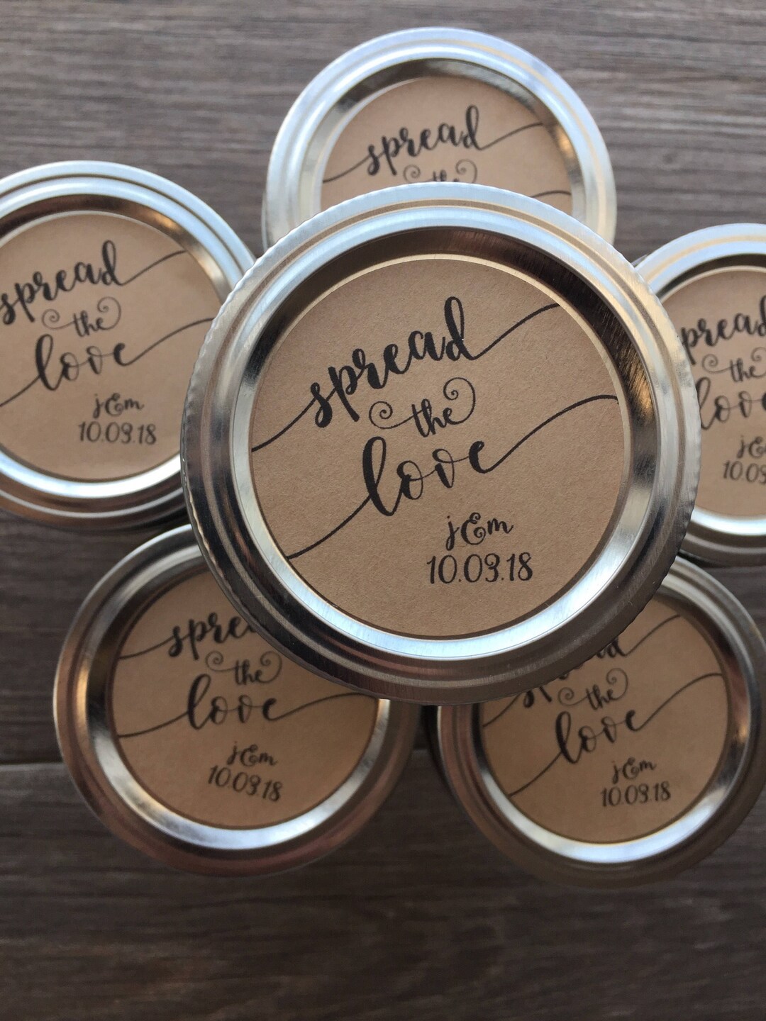 Spread the Love Label, Spread the Love Sticker, Bridal Shower Favor ...