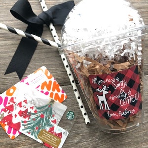 Christmas Coffee Gift Card Holders, Stocking Stuffer, Teacher Holiday ...