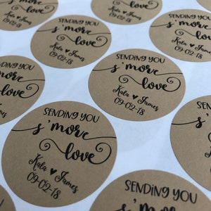 S'more Love, Smore Love Sticker, Smore Love Label, S'mores Sticker, S ...