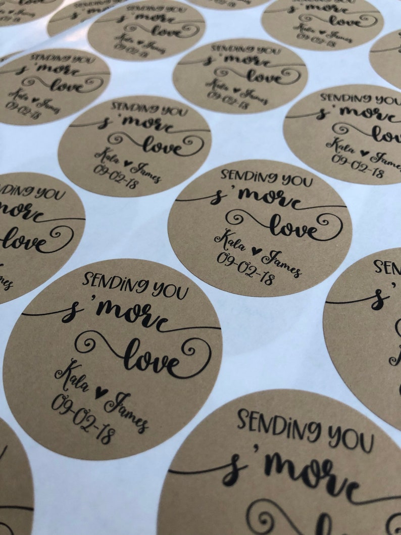 S'more Love, Smore Love Sticker, Smore Love Label, S'mores Sticker, S ...