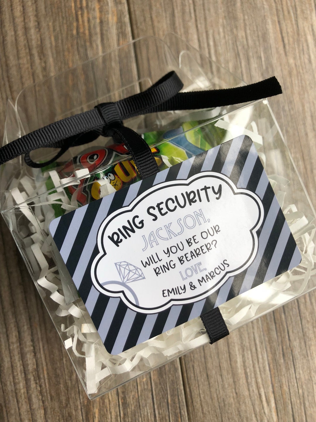 Ring Bearer Proposal Ring Pop Boxes, Will You Be My Ring Bearer, Gifts ...