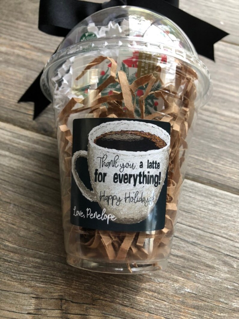 Coffee Gift Card Holder Teacher Appreciation Thank You Gift | Etsy