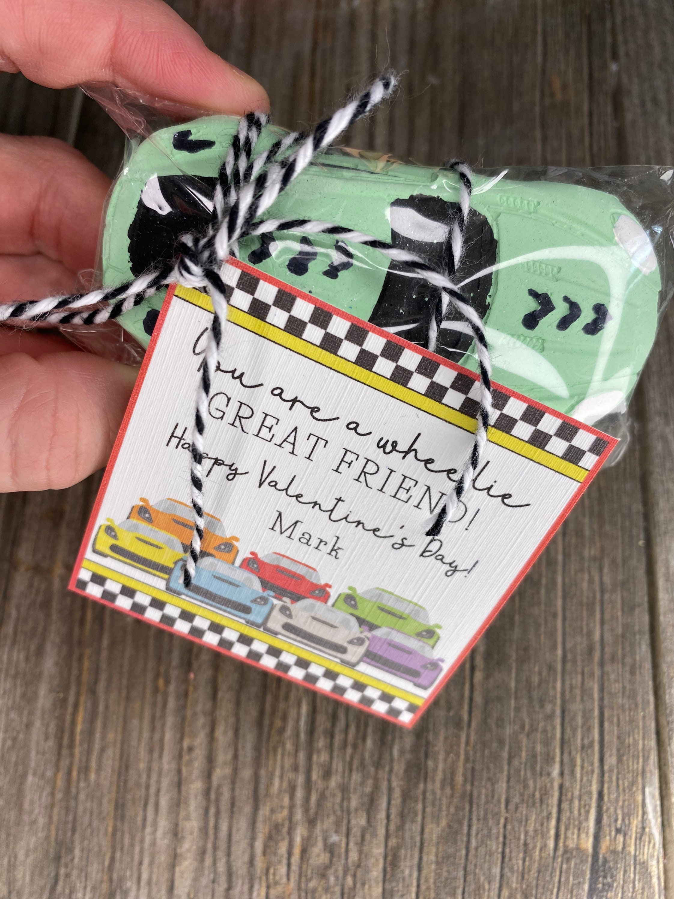 Kids Valentine's Day Cards Car Sidewalk Chalk, Kids Valentine Favors ...