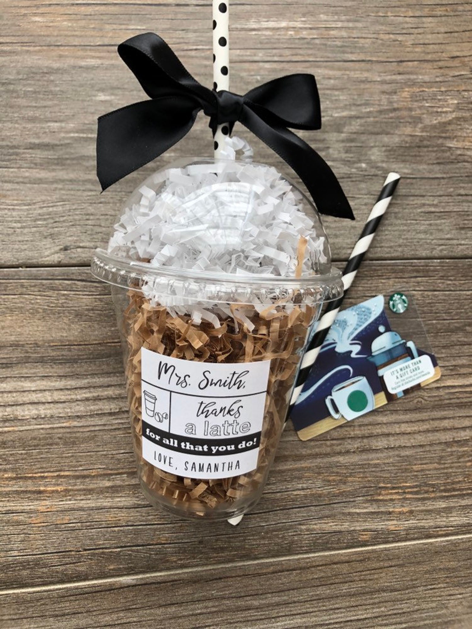 Coffee Gift Card Holder Teacher Appreciation Thank You Gift - Etsy