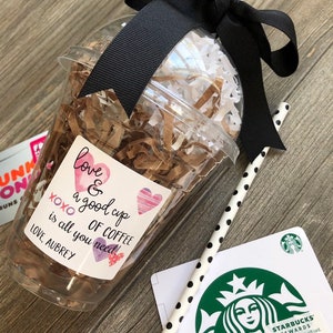 Valentine’s Day Card, Teacher Gift Coffee Cup Gift Card Holder, Teacher ...