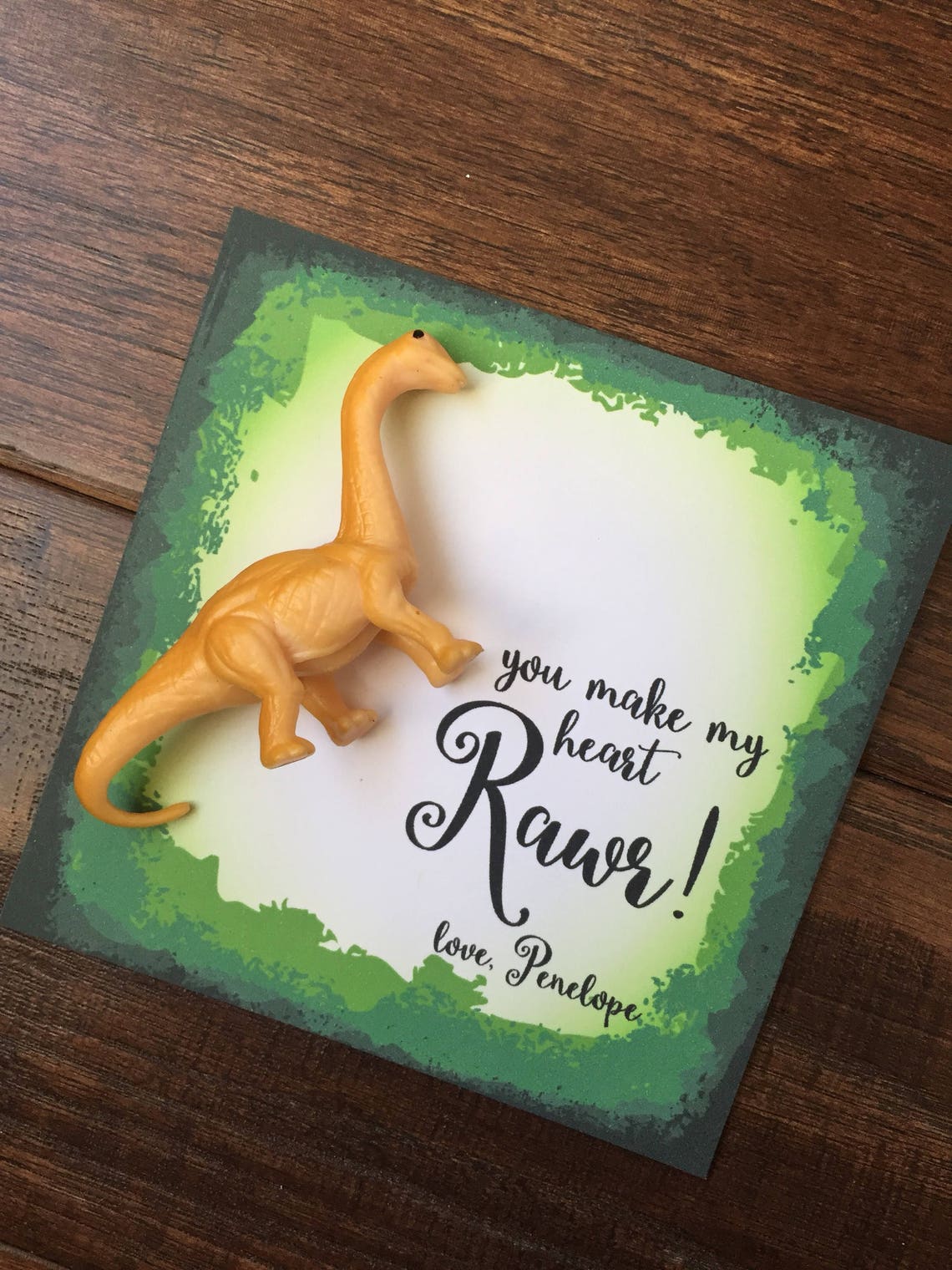 Kids Valentines Day Cards for Class Exchange Dinosaur - Etsy