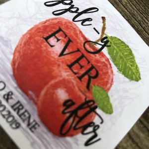 Apple-y Ever After, Apple Favors, Fall Wedding Favors, Apple Bridal ...