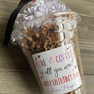 Kids Valentines, Teacher Valentine, Valentine's for School, Coffee Cup ...