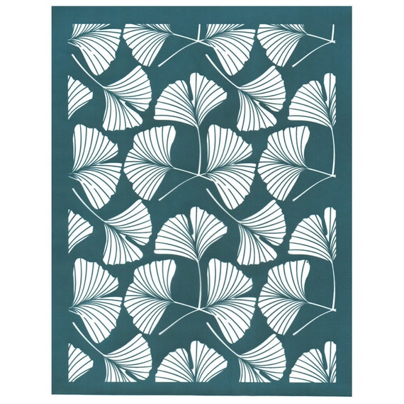 DIY Silk Screen Printing Design Stencil Ginkgo Biloba - Etsy