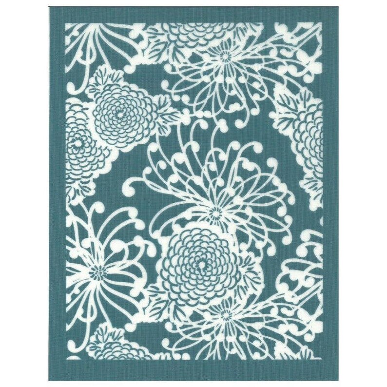Silk Screen Printing Stencil Chrysanthemum Pattern For | Etsy