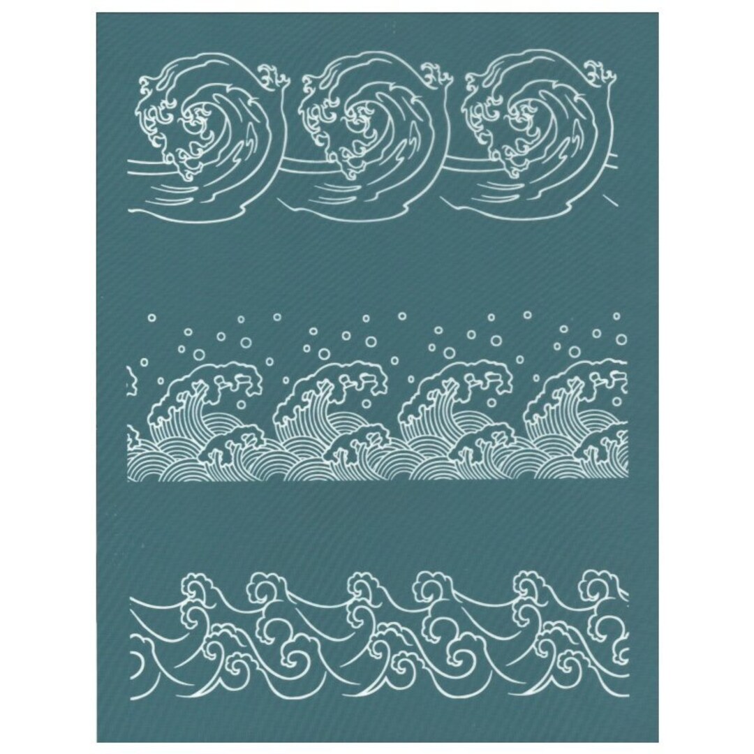 DIY Silk Screen Printing Stencil Ocean Waves Patterns for - Etsy