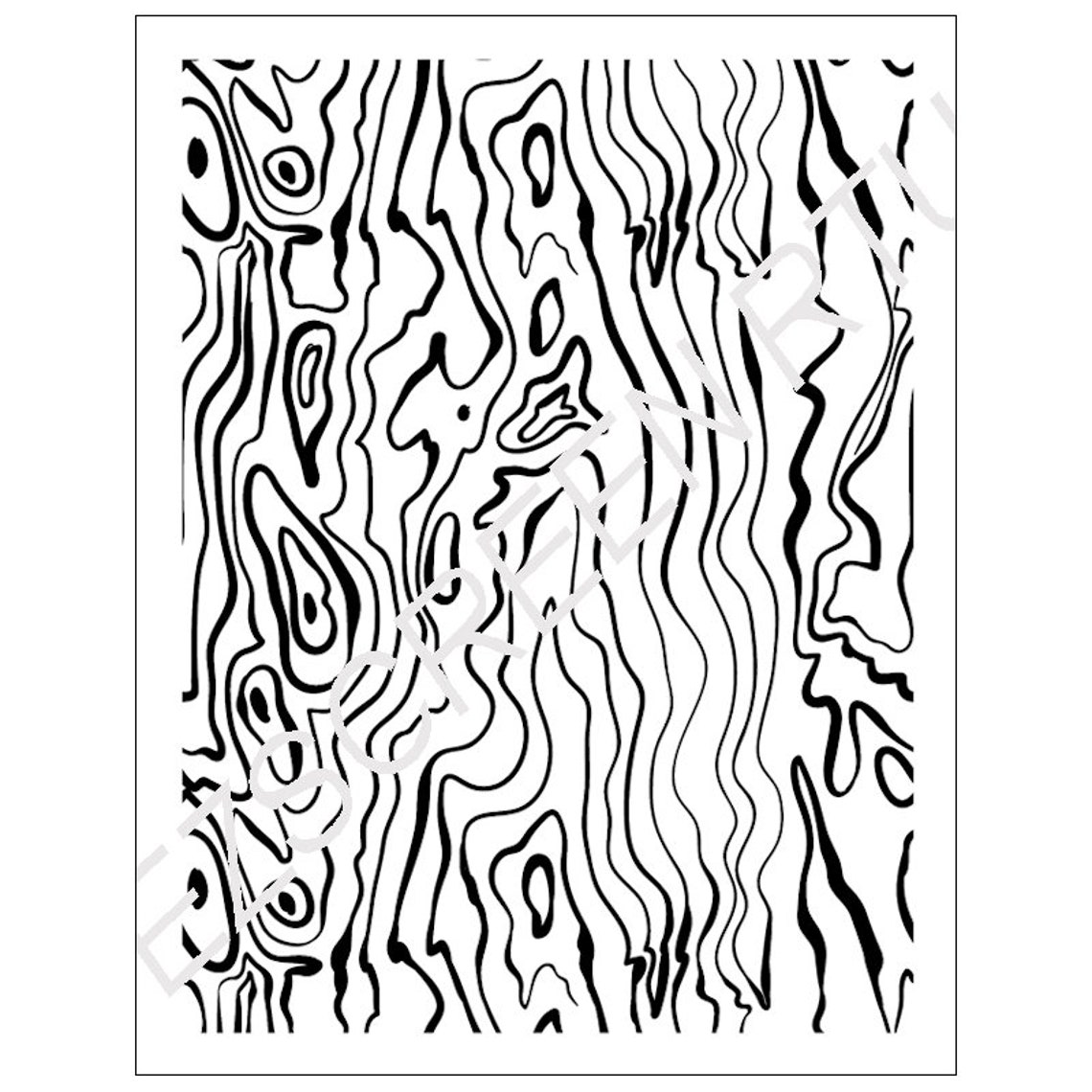DIY Silk Screen Printing Design Stencil Wood Grain Pattern - Etsy