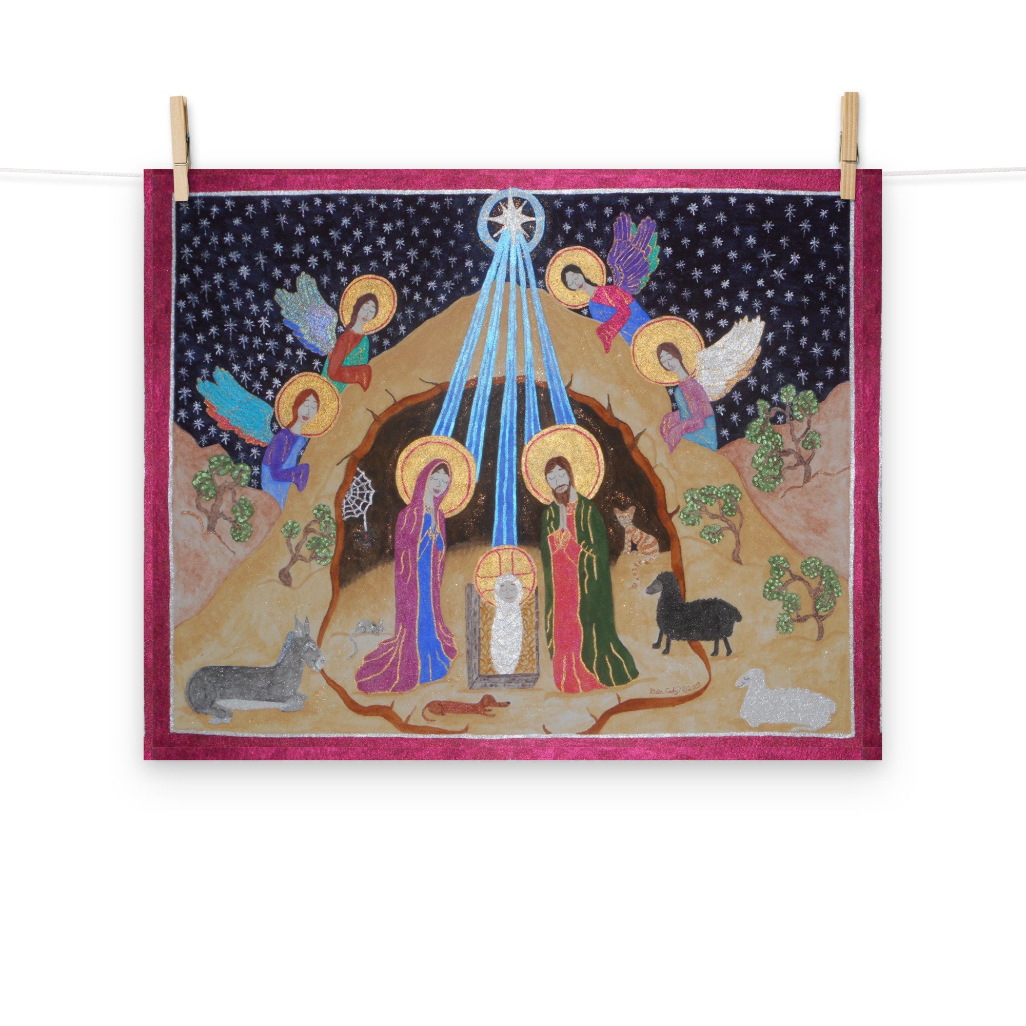 Silent Night Nativity Christmas Photo Paper Poster - Etsy