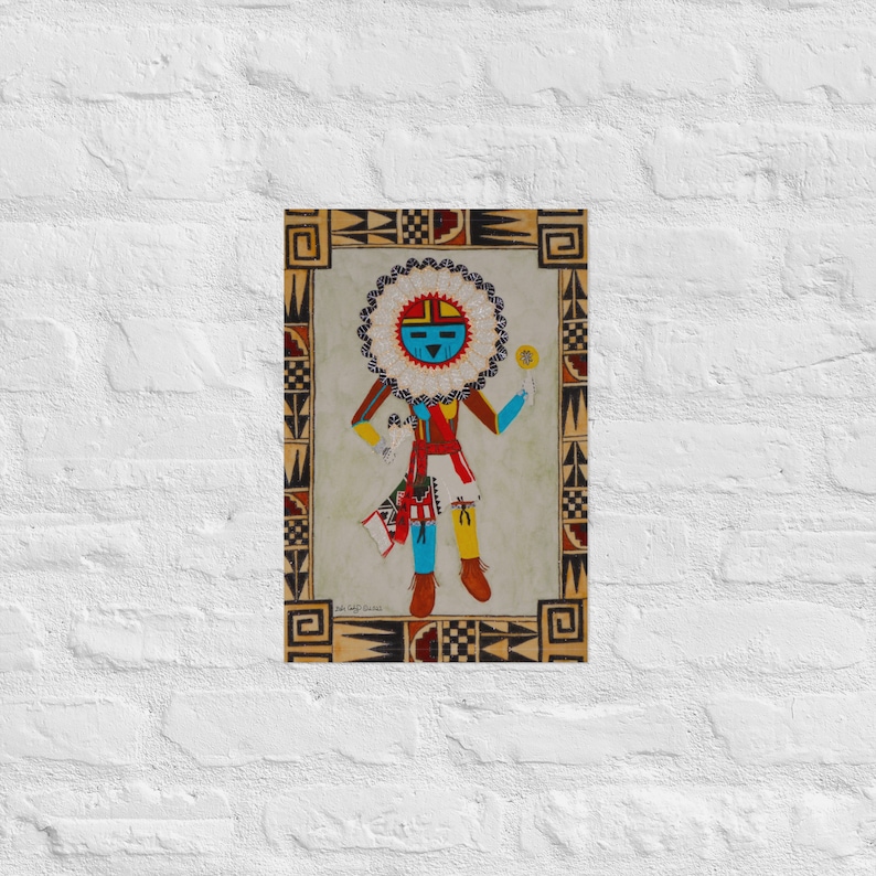 Sunface Kachina Native American Photo Paper Poster - Etsy
