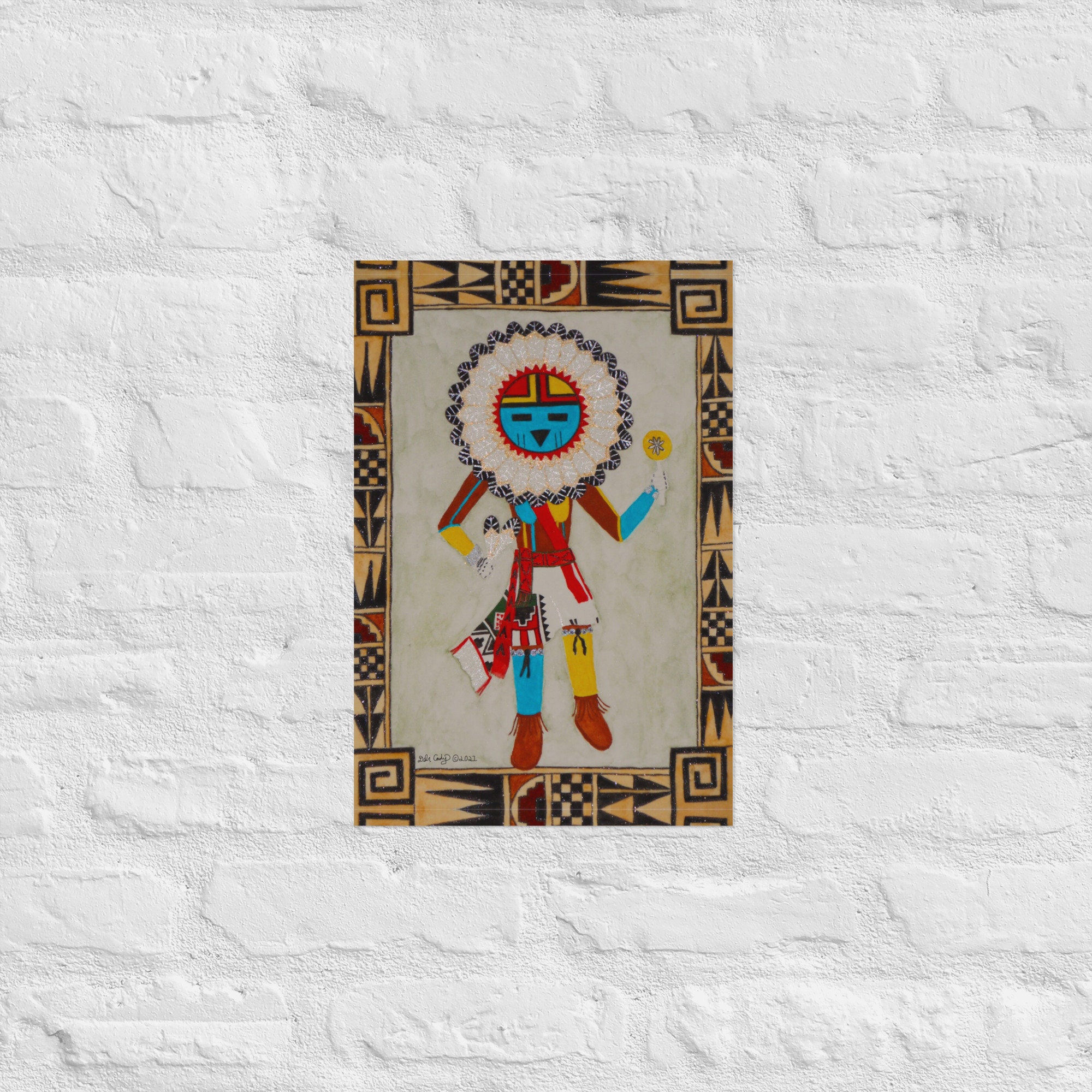 Sunface Kachina Native American Photo Paper Poster - Etsy