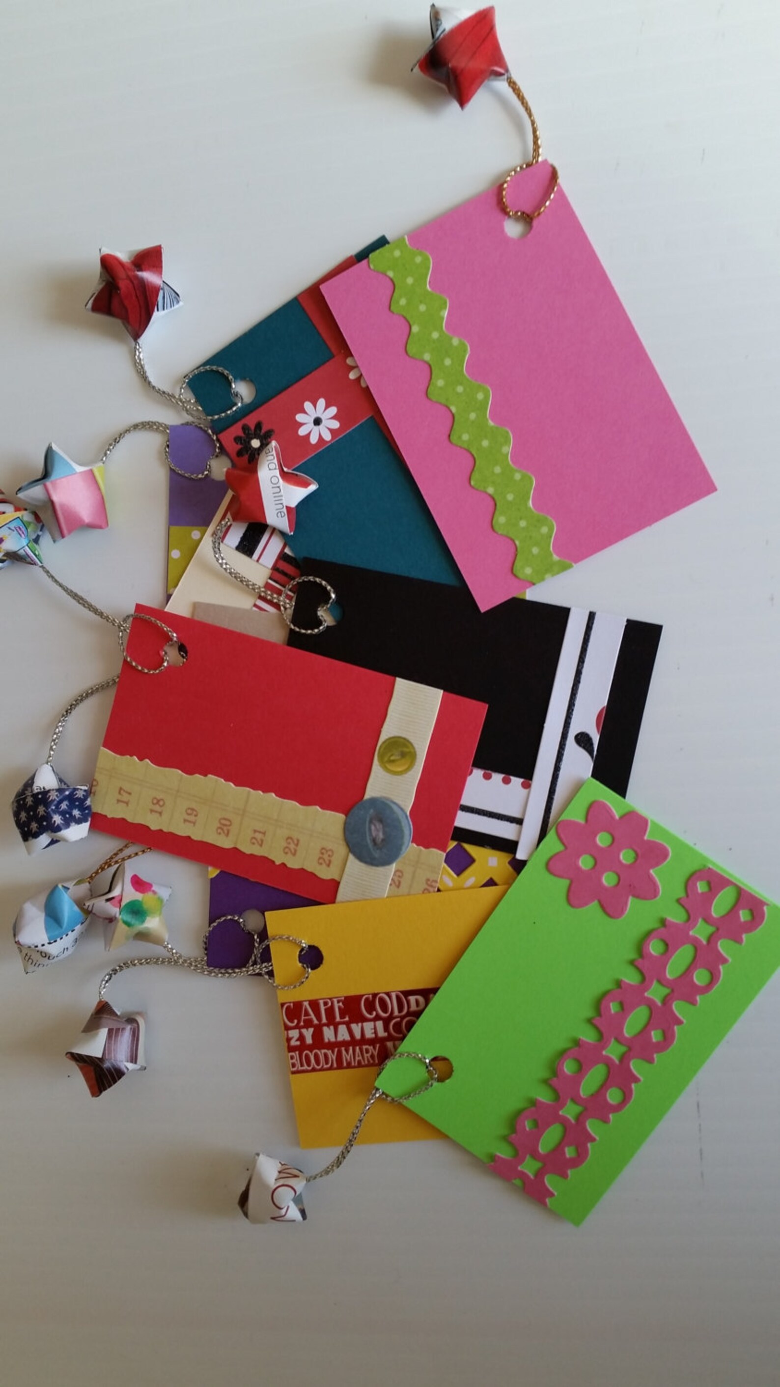 Flat Gift Tags for Any Occasion With Origami Star Pack of 10 - Etsy