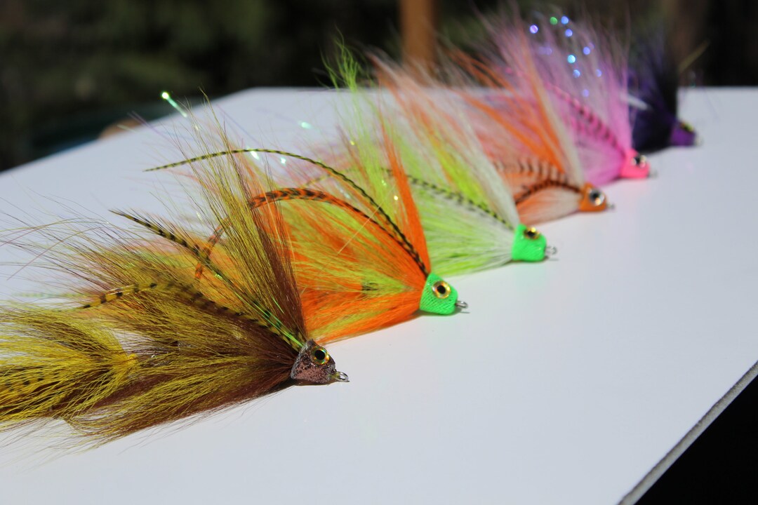 Musky Flies - T Bone Variation Large Pike and Muskie Fly - Etsy Australia