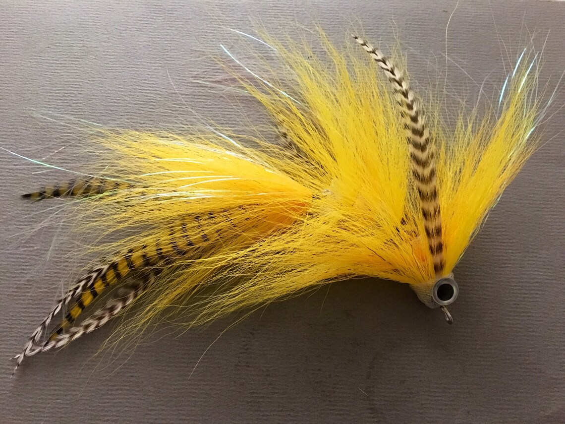 Musky Flies T Bone Variation Large Pike and Muskie Fly - Etsy Australia