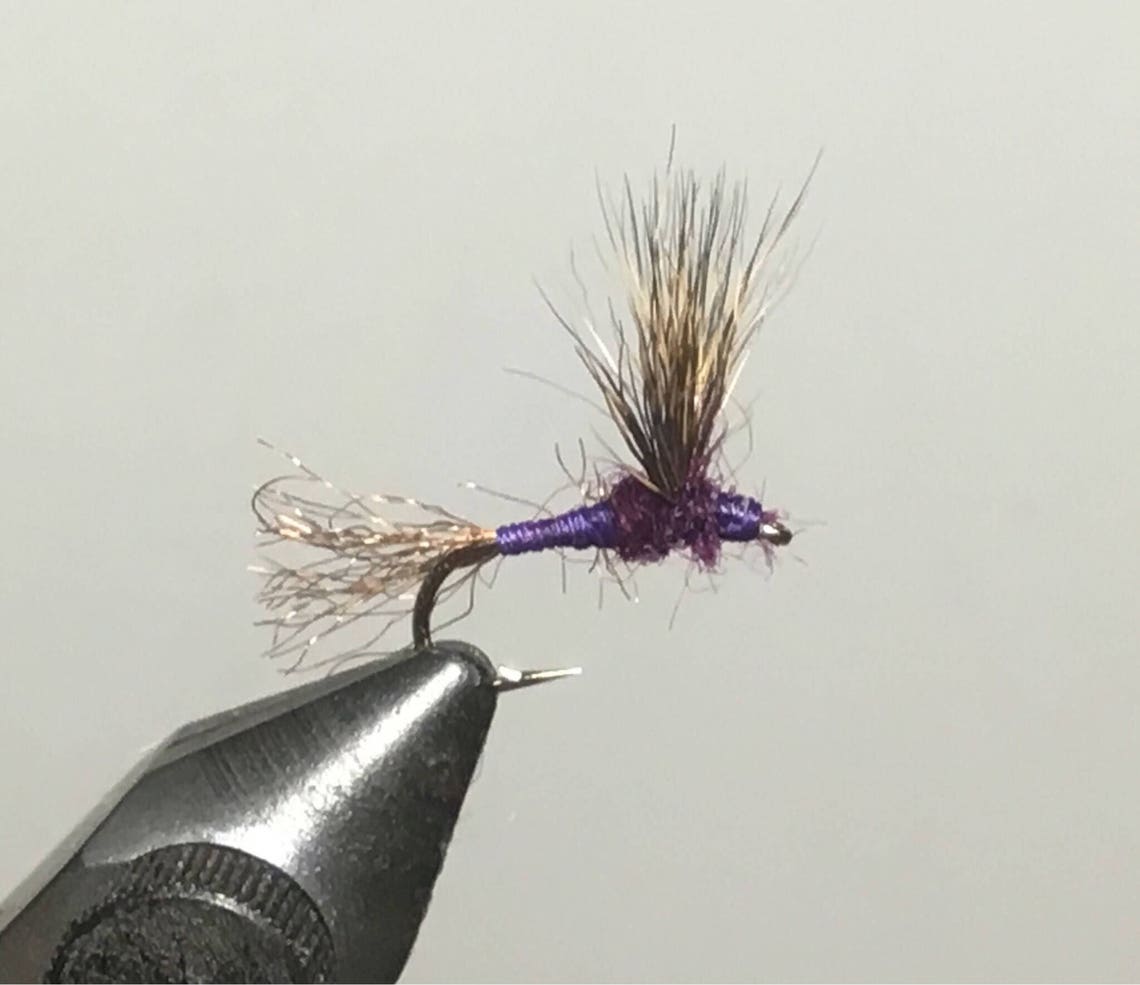 Purple Haze Sparkle Dun Dry Fly - Etsy