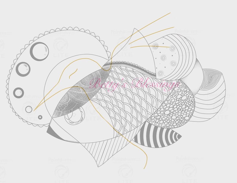 Zentangle Coloring Page Digital Download Bubbles - Etsy