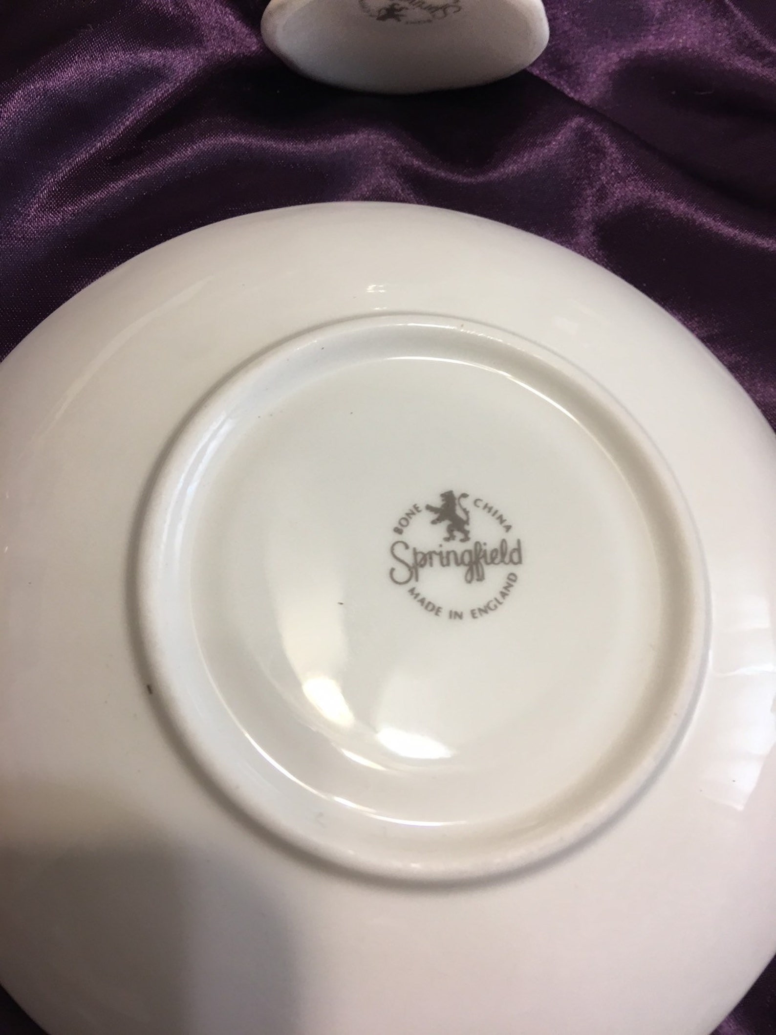 Buy Springfield Bone China Engand Rose Teacup and Saucer Vintage Online ...