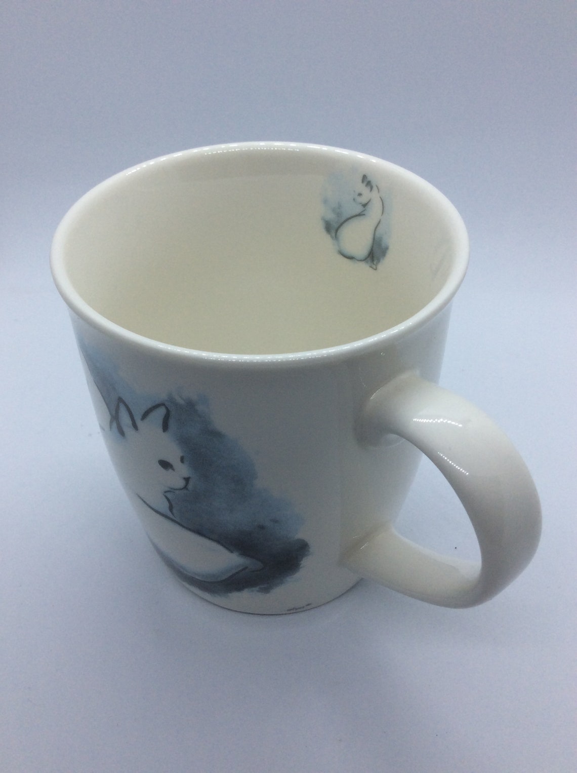 Efya Deco Porcelain Cat Mug/coffee Cup - Etsy