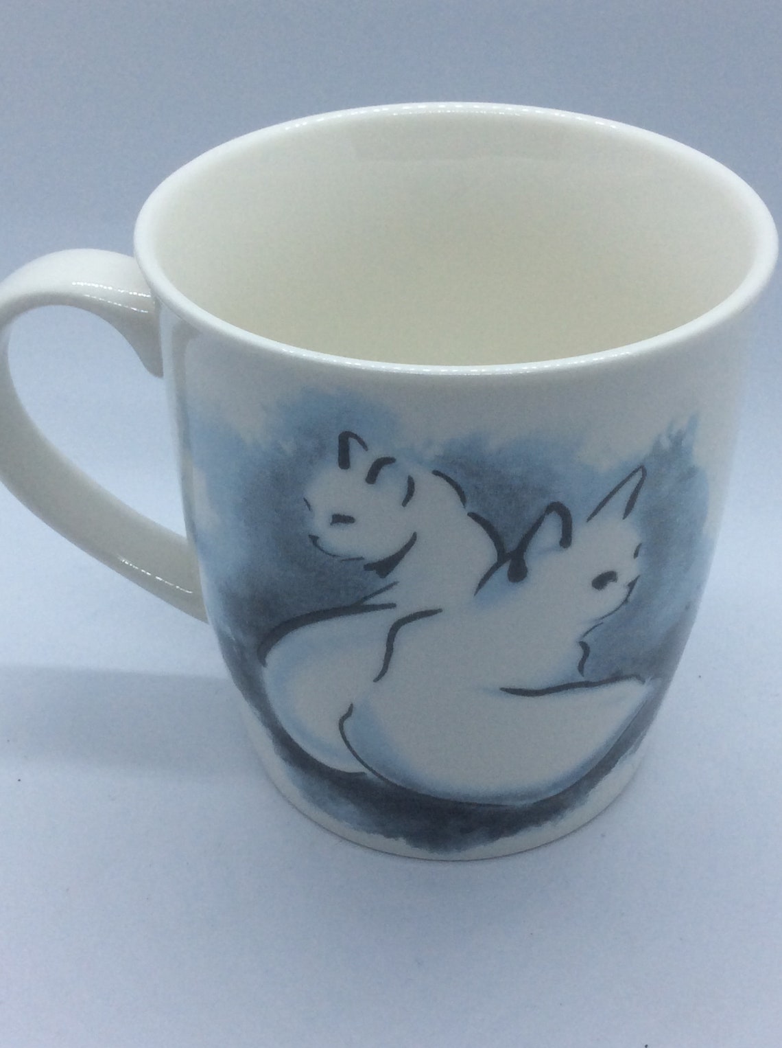 Efya Deco Porcelain Cat Mug/coffee Cup - Etsy