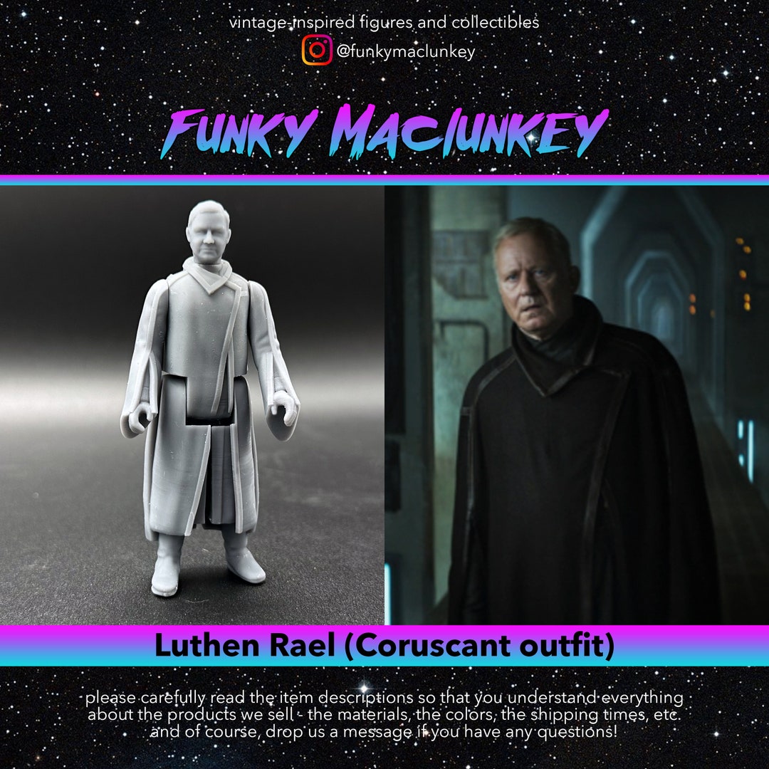 Vintage-style Star Wars Custom Luthen Rael (coruscant Meeting) Action ...