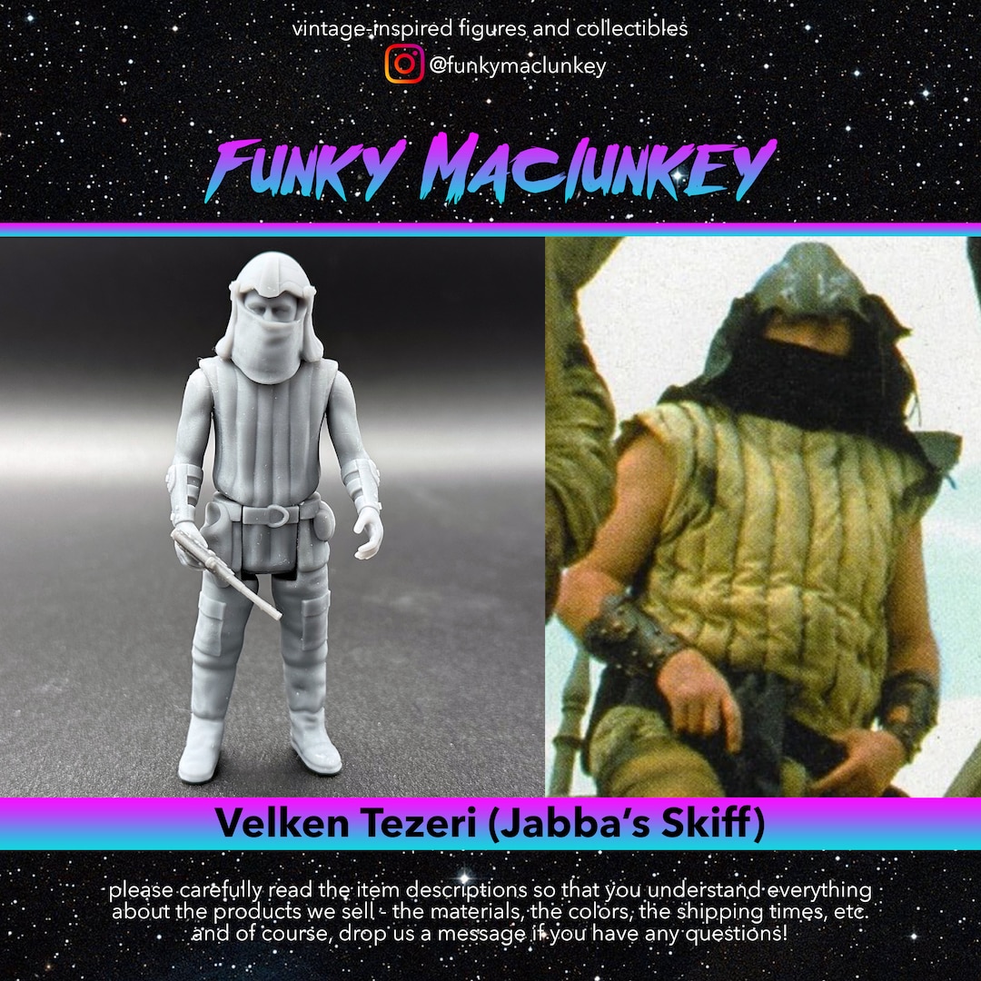Vintage-style Star Wars Velken Tezeri Action Figure - Etsy