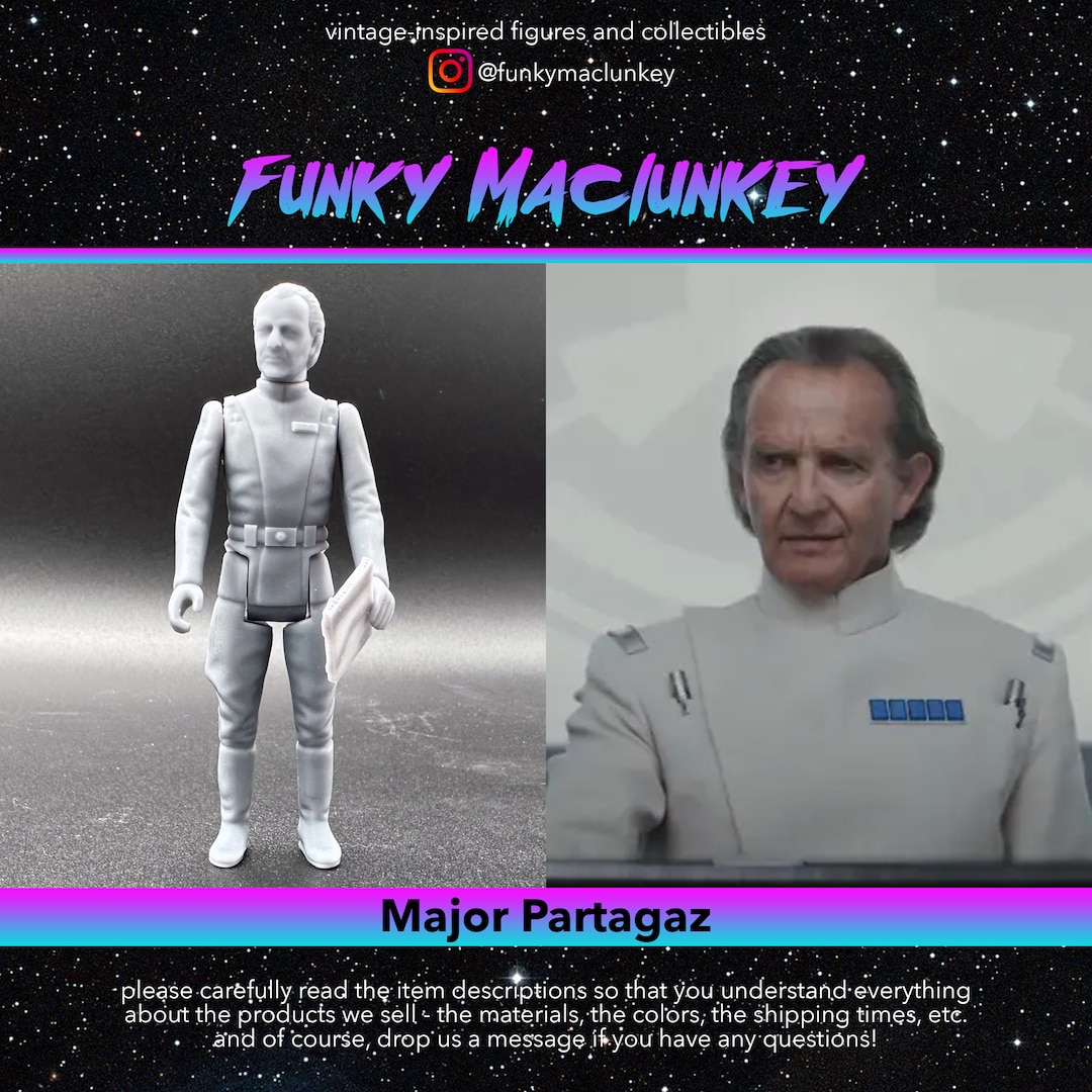 Vintage-style Star Wars Custom Major Partagaz (andor) Action Figure - Etsy
