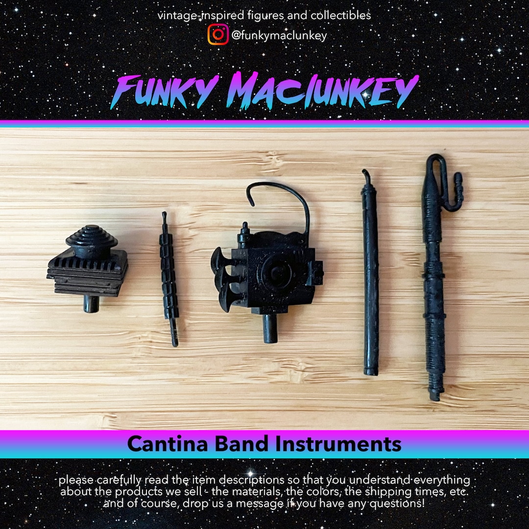 Star Wars Vintage-style Instruments for Cantina Band Action Figures - Etsy