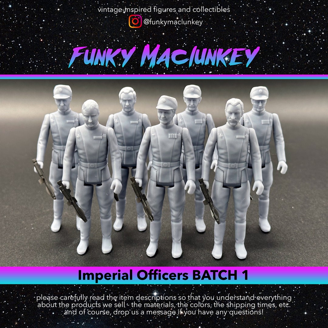 Vintage-style Star Wars Custom Imperial Officer Action Figures BATCH 1 ...