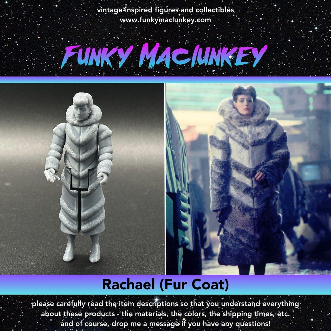 Vintage-style Blade Runner Rachael (fur Coat) Action Figure - Etsy