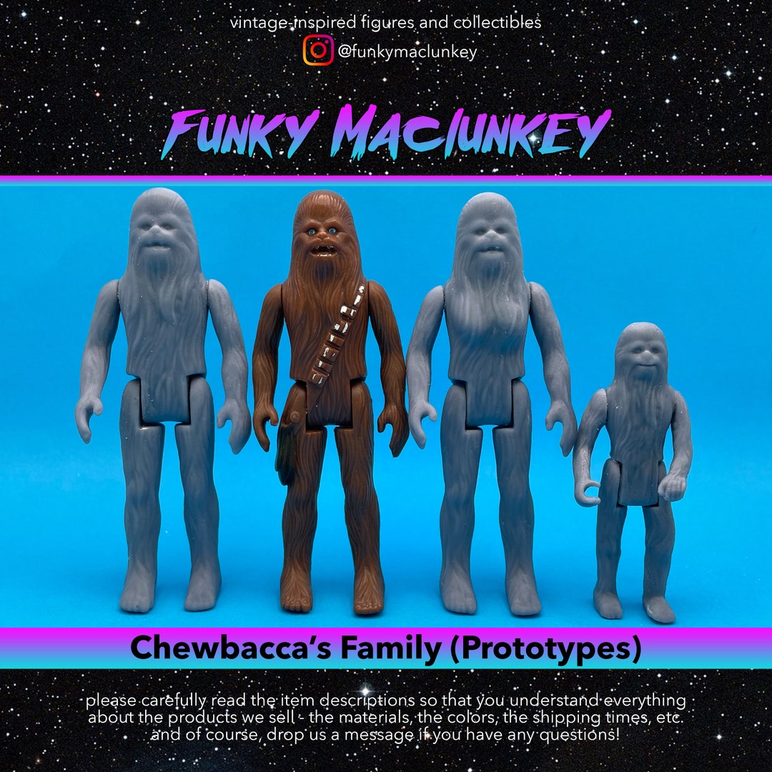 Vintage-style Star Wars Custom Chewbacca's Family Action Figures - Etsy