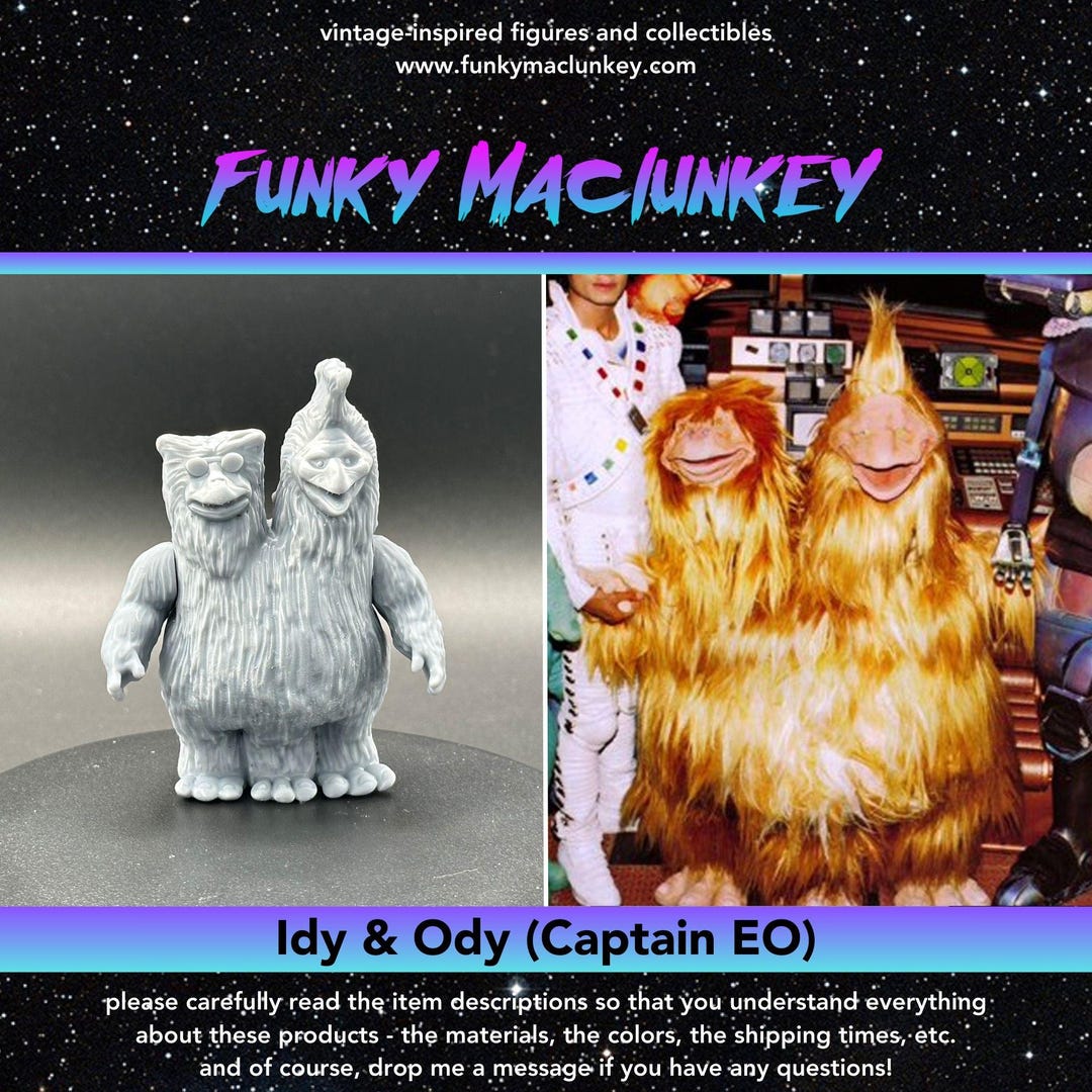 Vintage-style Captain EO Idy & Ody Action Figure - Etsy