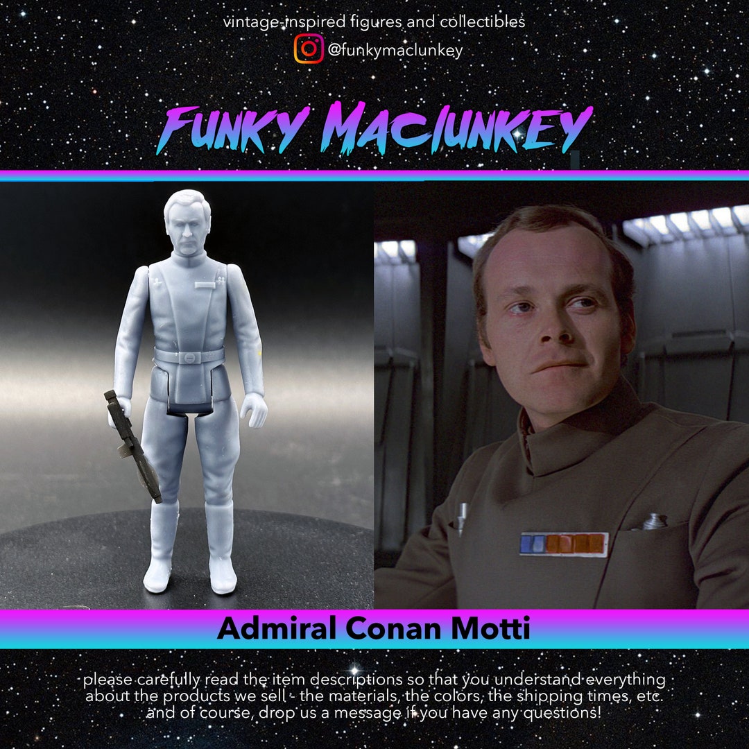 Vintage-style Star Wars Custom Admiral Conan Motti Action Figure - Etsy