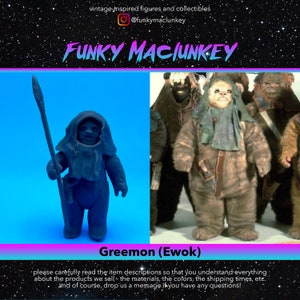 Vintage-style Star Wars Set of 8 Custom Ewok Action Figures - Etsy