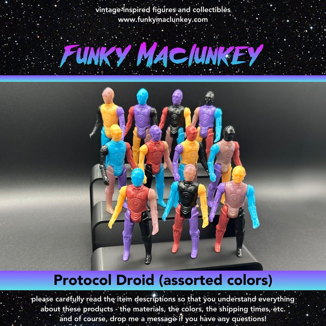 Vintage-style Star Wars Protocol Droid (prototype Colors) Action Figure ...