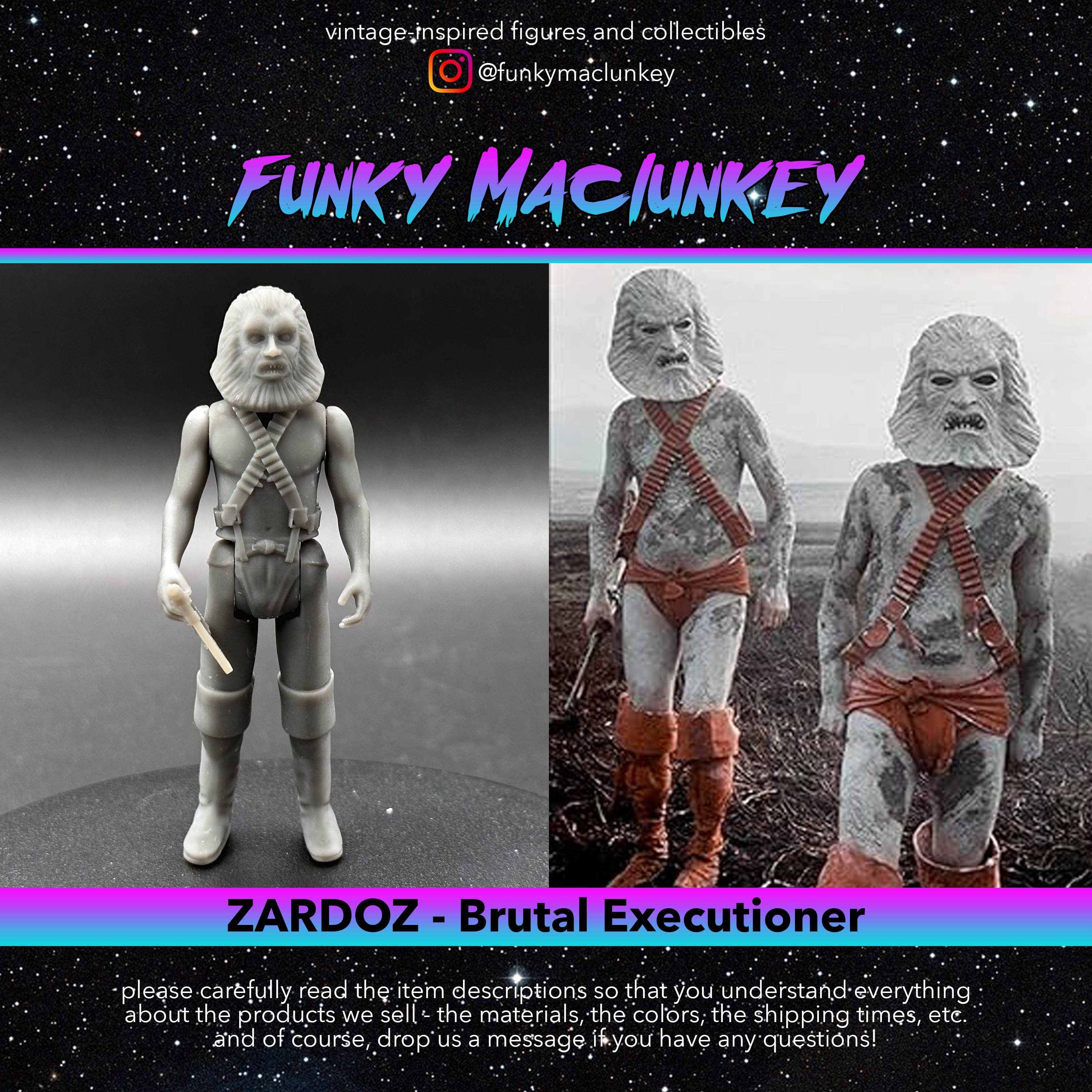 Vintage-style Zardoz Brutal Exterminator Action Figure - Etsy