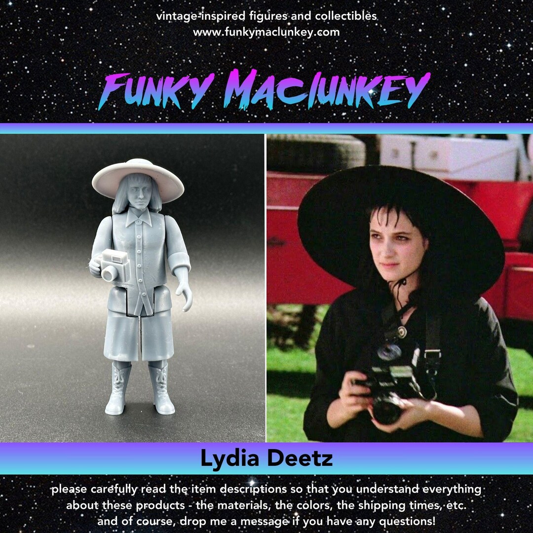 Vintage-style Beetlejuice Lydia Deetz Action Figure - Etsy