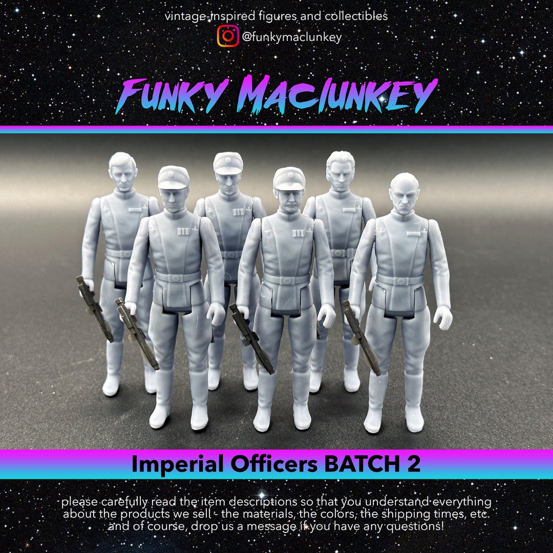 Vintage-style Star Wars Custom Imperial Officer Action Figures BATCH 2 ...