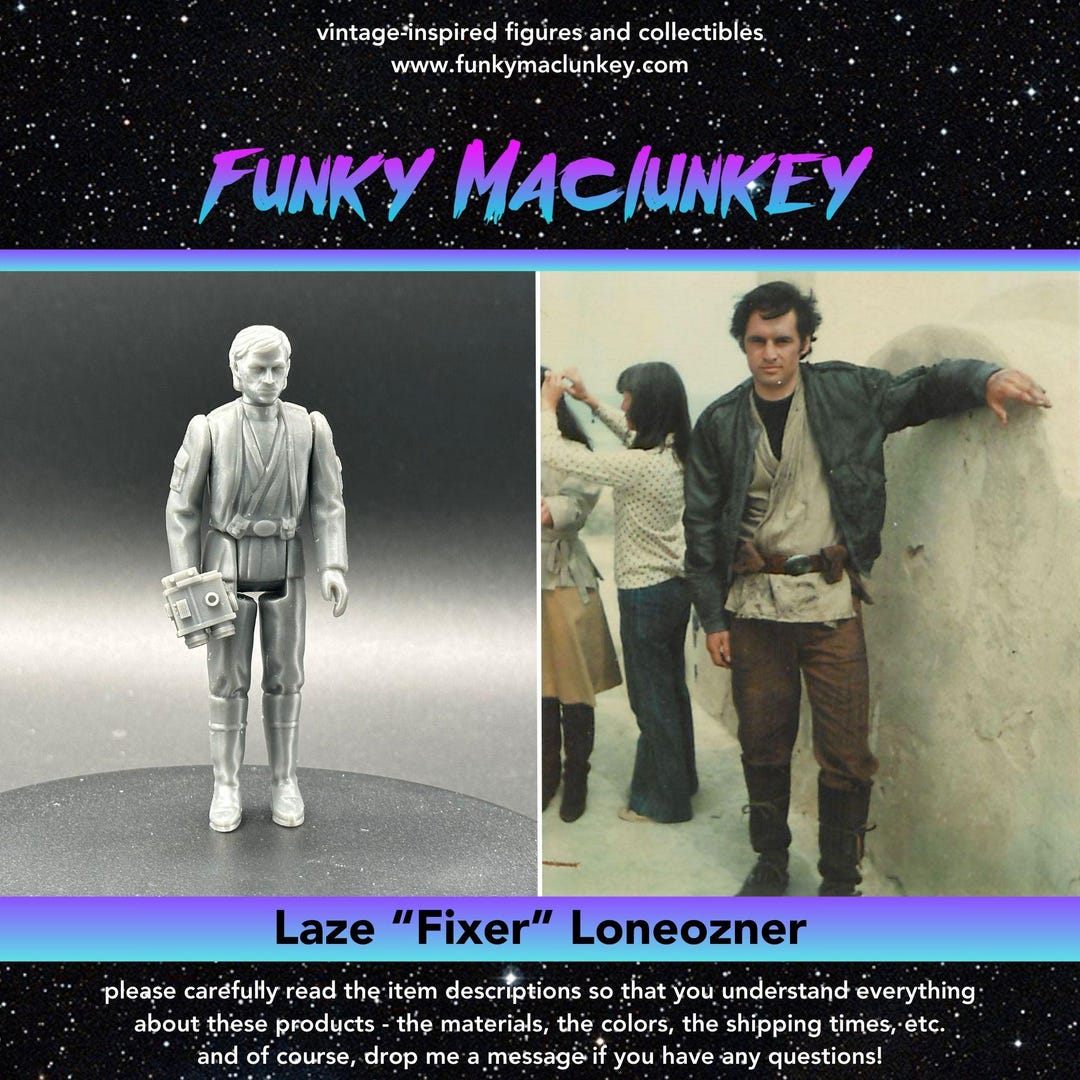 Vintage-style Star Wars Laze "fixer" Loneozner (tosche Station) Action ...