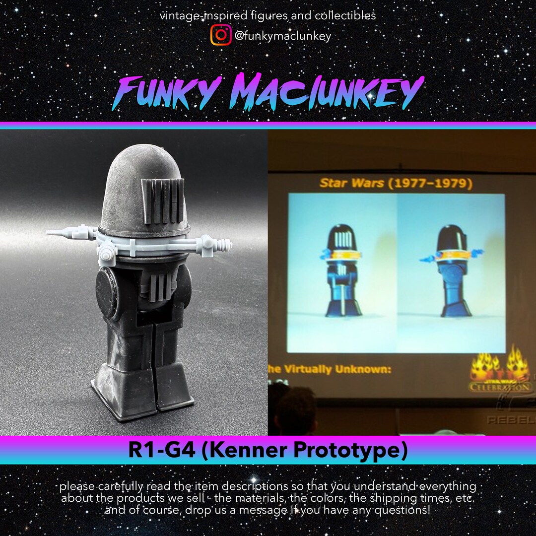 Vintage-style Star Wars Custom R1-G4 (kenner Prototype) Action Figure ...