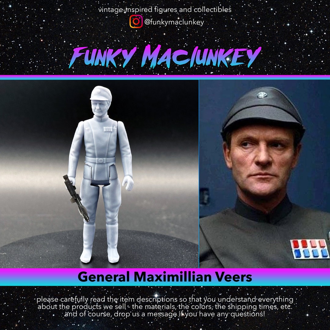 Vintage-style Star Wars Custom General Maximillian Veers Action Figure ...