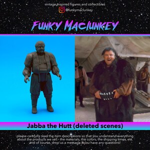 Vintage-style Star Wars Jabba the Hutt human Version Action Figure - Etsy