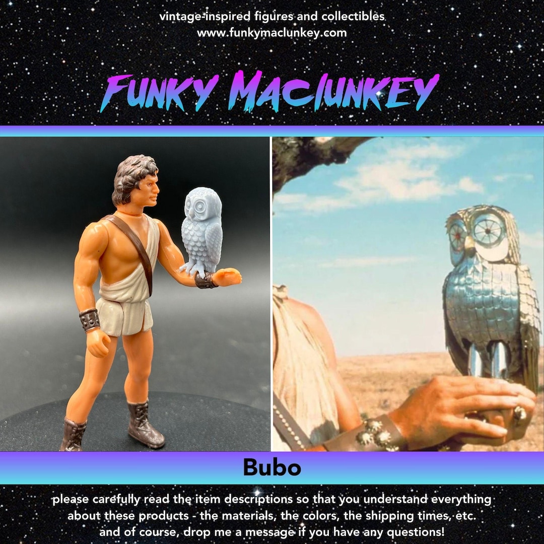 Vintage-style Clash of the Titans Bubo Owl Action Figure - Etsy