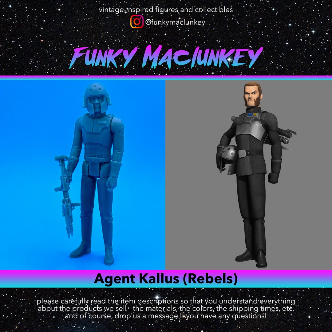Vintage-style Star Wars Agent Kallus rebels Action Figure - Etsy